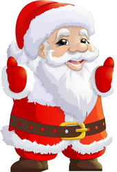Santa claus on a white background Royalty Free Vector Image