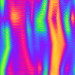 Rainbow gradient waves seamless texture Royalty Free Vector