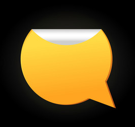 Bubble quote comma symbol badge Royalty Free Vector Image