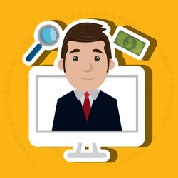 Businessperson avatar design Royalty Free Vector Image