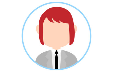 Faceless person icon with blue frame Royalty Free Vector