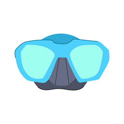 Sport diving mask cartoon Royalty Free Vector Image
