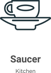 Area 51 outline icon thin line black 51 icon Vector Image