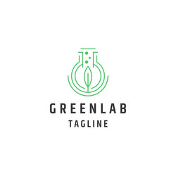 Green lab logo Royalty Free Vector Image - VectorStock