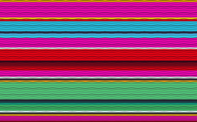 Mexican blanket stripes pattern background Vector Image