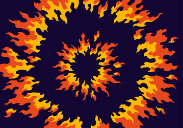 Comic book flame background cartoon explosion Vector Image