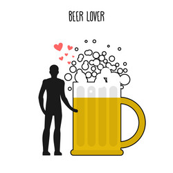 Men drink beer drunk friends characters Royalty Free Vector
