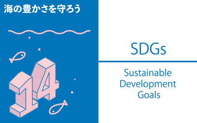 Sdgs goal 14 life below water - translation life Vector Image
