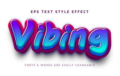 Text effect modern full color editable Royalty Free Vector