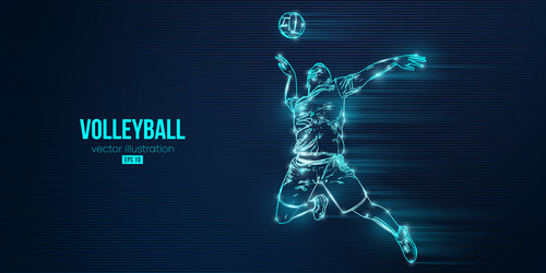 Abstract Volleyball Female Vector Images (over 360)