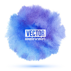 Bright violet watercolor paint strokes Royalty Free Vector