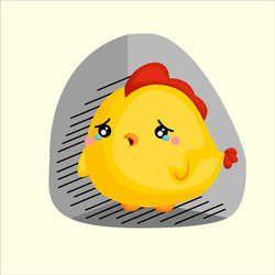 Chicken emotions Royalty Free Vector Image - VectorStock