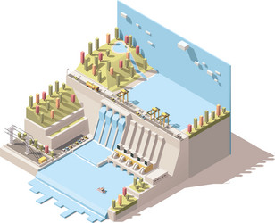 Dam Isometric Vector Images (over 260)