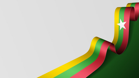 Myanmar jigsaw flag background Royalty Free Vector Image