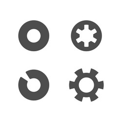 Metal spring detail realistic set Royalty Free Vector Image