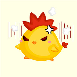 Chicken emotions Royalty Free Vector Image - VectorStock