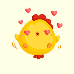 Chicken emotions Royalty Free Vector Image - VectorStock