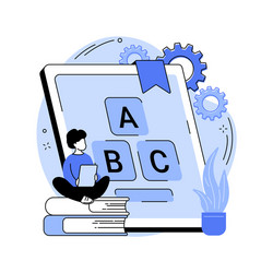 Early learning app abstract concept Royalty Free Vector