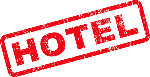 Hotel rubber stamp Royalty Free Vector Image - VectorStock