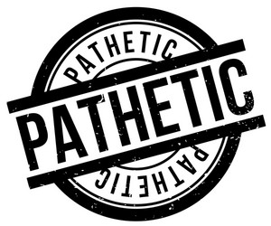 Pathetic rubber stamp Royalty Free Vector Image