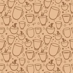 Pattern menu for cafe Royalty Free Vector Image