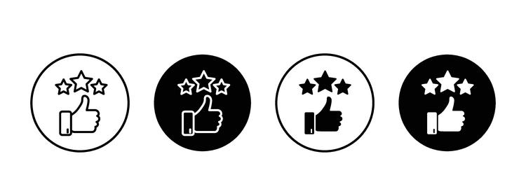 Customer satisfaction icon Royalty Free Vector Image