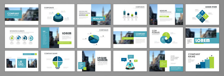 Presentation slide layout Royalty Free Vector Image