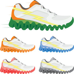 Running shoe sole Royalty Free Vector Image - VectorStock