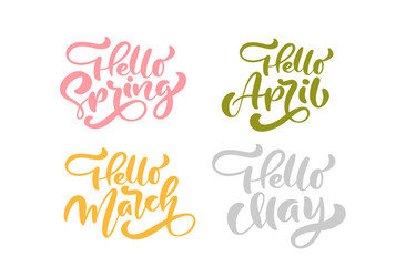 Welcome May Calligraphy Vector Images (over 130)