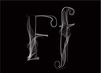 Smoke font letter b Royalty Free Vector Image - VectorStock