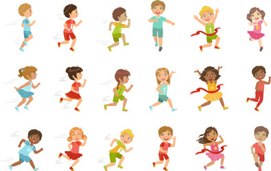 Kids Running in the Class Vector Images (over 200)