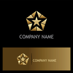 Gold crown luxury label emblem or packing logo Vector Image
