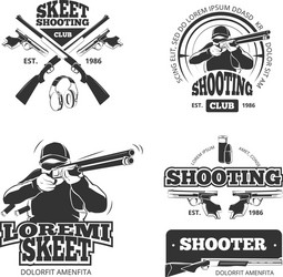 Emblems Shooting Vector Images (over 6,500)