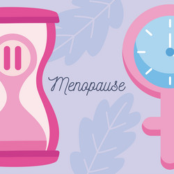 Two women menopause icons Royalty Free Vector Image