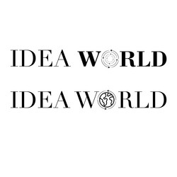 Idea world wordmark logo design and new logos Vector Image