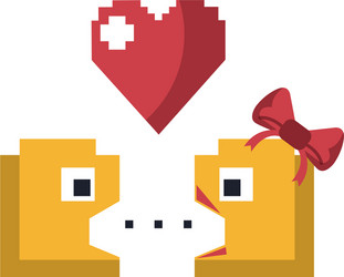 Arcade game character Royalty Free Vector Image