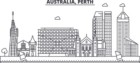Perth Skyline Vector Images (over 140)