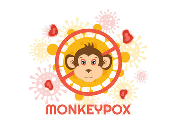 Monkey pox outbreak of virus symptoms in humans Vector Image