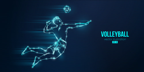 Abstract Volleyball Female Vector Images (over 360)