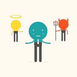 Conscience Angel Devil Vector Images (71)