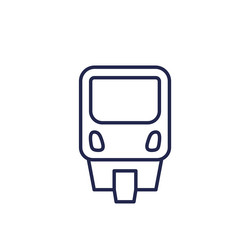 Monorail line icon single rail train Royalty Free Vector
