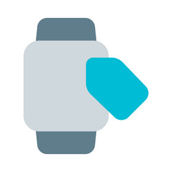 Price tag labelled on electronic gadget Royalty Free Vector