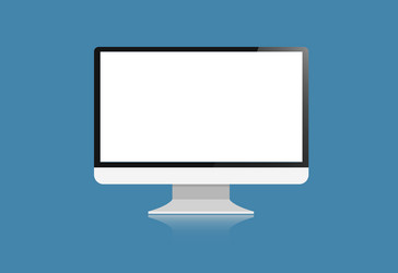 Computer and laptop display design isolated Vector Image