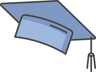 Masters degree rgb color icon Royalty Free Vector Image