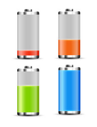 Battery charge full power energy level recharge Vector Image