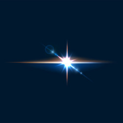 Star sparkle flare and flash effect glow light Vector Image