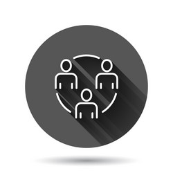 People communication icon in flat style Royalty Free Vector