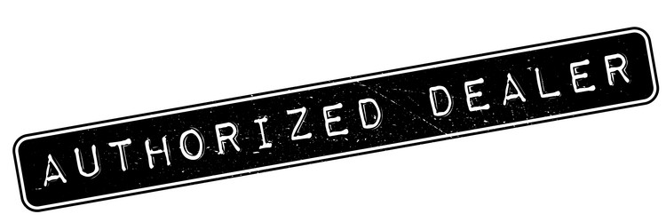 Authorized dealer rubber stamp Royalty Free Vector Image