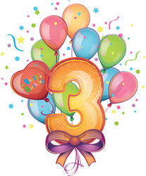 3 Birthday Vector Images (over 7,900)