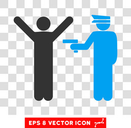 Police officer arrest teen child Royalty Free Vector Image